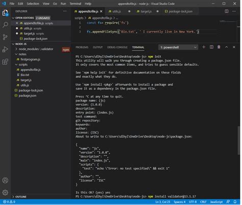 how to install the npm package manager for node js