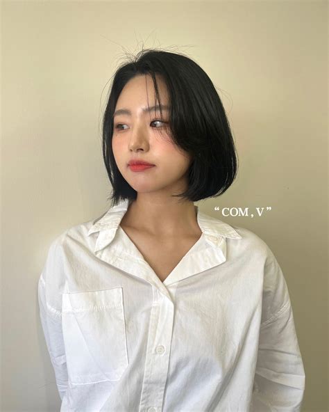 차홍룸 강남점 이지수 여자들의 로망 모즈펌 단발의 C컬 스타일🌷 문의는 Dm