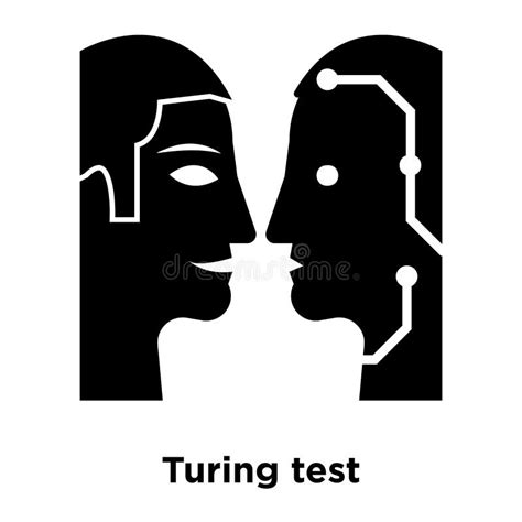 Black Turing Test Isolated Vector Icon Simple Element Illustration From Artificial Intelligence