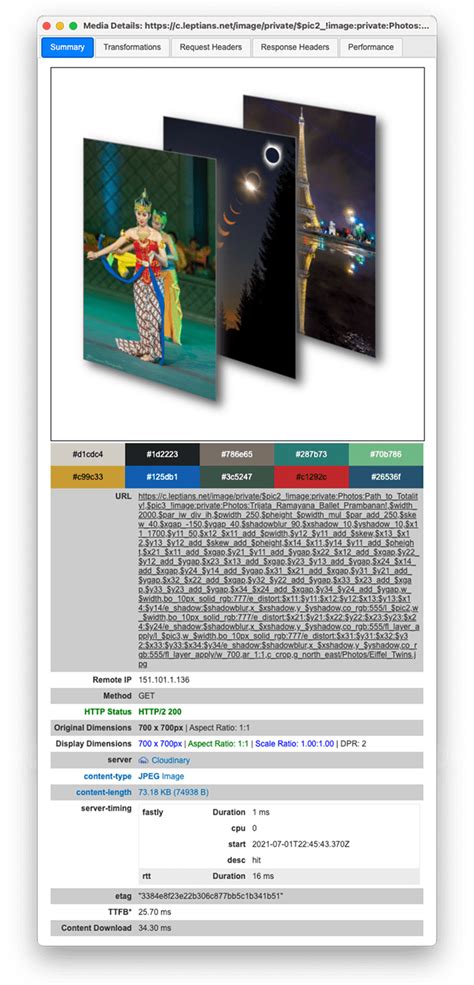 Media Inspector Cloudinary