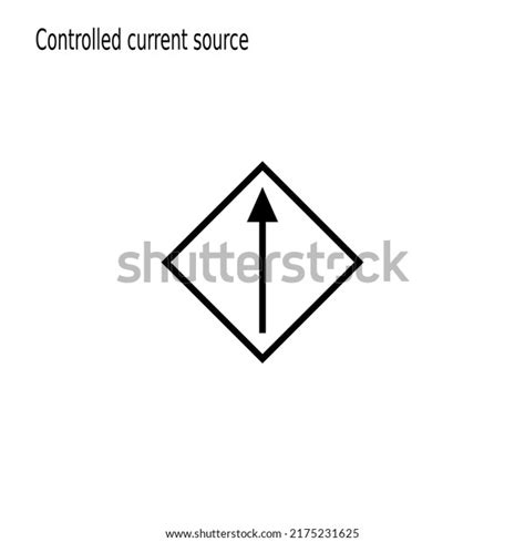 Controlled Current Source Symbol Electrical Current Stock Vector Royalty Free