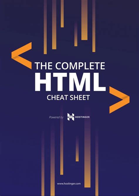 Html Cheat Sheet Download Pdf 2021 Thehotskills Html Cheat Sheet