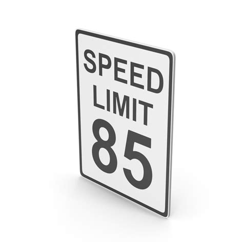 Speed Limit 85 Road Sign 3d Object 2299213601 Shutterstock