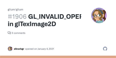 Glinvalidoperation In Glteximage2d · Issue 1906 · Gliumglium · Github
