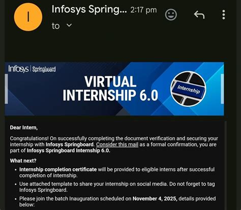Infosys Infosysspringboard Virtualinternship Learning