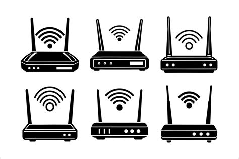 Router Icons For Modern Technology 54607606 Vector Art At Vecteezy