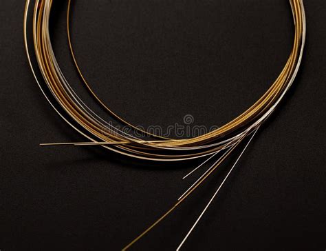 Strings For Guitar On A Black Background Stock Image Image Of Retro Strings For Guitar On A Black Background Stock Image Image Of Retro