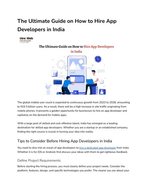 PPT The Ultimate Guide On How To Hire App Developers In India PowerPoint Presentation ID