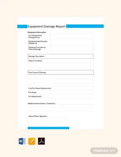 16 Damage Report Examples To Download