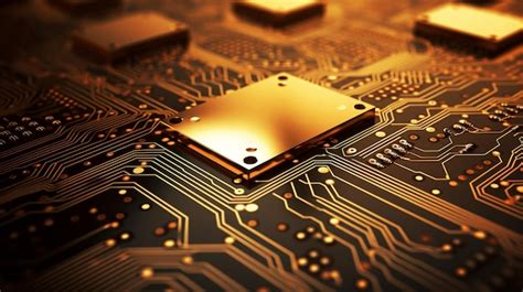 Premium Photo Closeup Of Electronic Circuit Board With Processor
