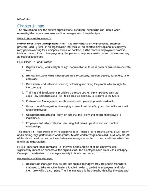 Introduction To Human Resource Management Guide Comm 181