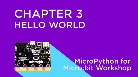MicroPython For Micro Bit Hello World YouTube