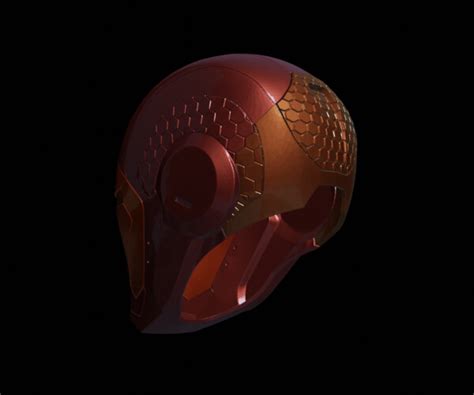 Artstation Iron Man Helmet 3d Printable Model Consisting Of 5 Pieces