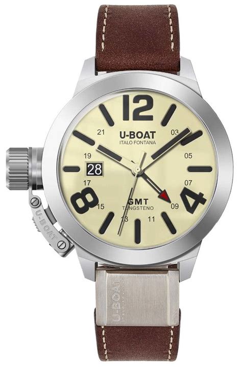 U-Boat Watch Classico 45 GMT 45 BE 8051 Watch | Cool watches, Vintage ...