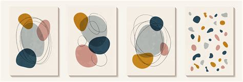 창의적인 미니멀한 손은 수채화 얼룩과 기하학적 모양으로 추상미술 배경을 그렸습니다 벽 장식 엽서 포스터 또는 브로셔 를 위한 디자인 유기농에 대한 스톡 벡터 아트 및 기타