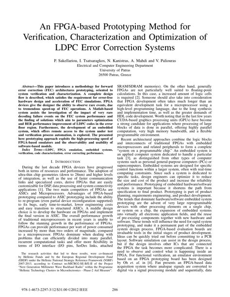 PDF An FPGA Based Prototyping Method For Verification