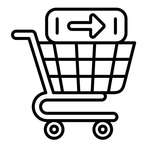 Checkout Line Icon 14721830 Vector Art At Vecteezy