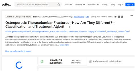 Osteoporotic Thoracolumbar Fractures—how Are They Different—classification And Treatment