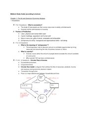 ECON Midterm Study Guide Midterm Study Guide According To Lecture Chapter The Art And