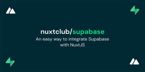 github nuxtclub supabase an easy way to integrate supabase with nuxtjs