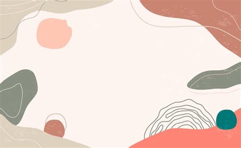 Premium Vector Hand Drawn Abstract Shapes Background