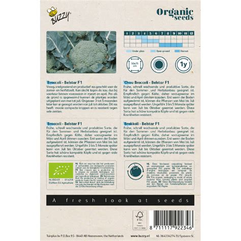 Buzzy® Organic Broccoli Belstar F1 Bio Sherries Estates