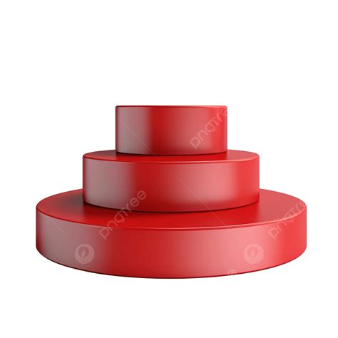 빨간색 연단 제품 디스플레이 3d 렌더링 지휘대 제품 표시하다 Png 일러스트 및 이미지 에 대한 무료 다운로드 Pngtree