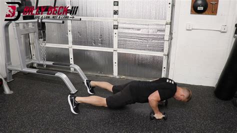 DB Push Up Row YouTube