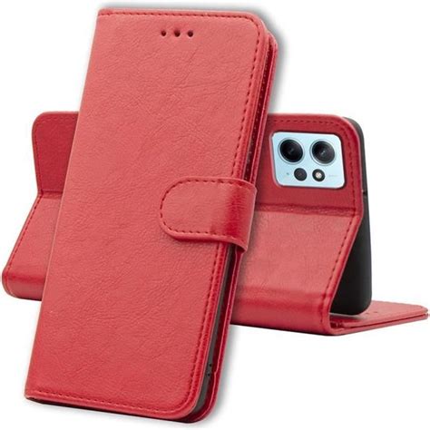 Coque Pour Xiaomi Redmi Note G Pas Pour G Portefeuille Rabat Clapet Aimant Rouge