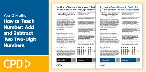 How To Teach Number In Year 2 Add And Subtract Two Two Digit Numbers