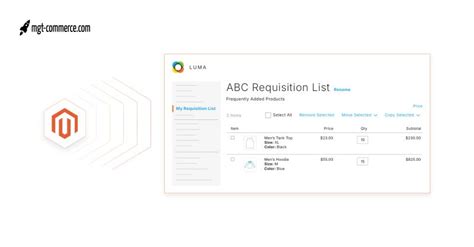 Requisition List Magento 2 Extension Key Features And Working Mgt Commerce Gmbh