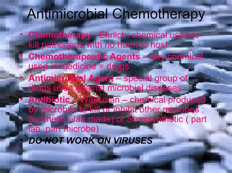 Antimicrobial Chemotherapy Ppt