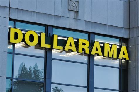 Dollarama Sign View On The Wall Editorial Photography Image Of Label