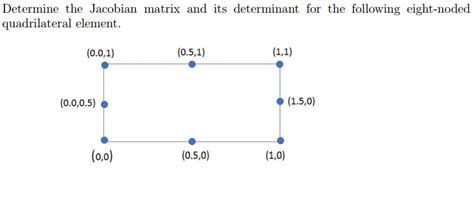 Determine The Jacobian Matrix And Its Determinant For