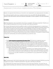 Designing An Effective Implementation Plan For Intervention Course Hero