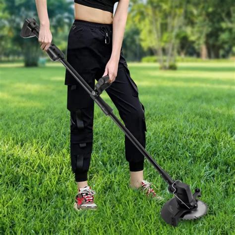 Cordless Lawn Edger Grass Trimmer Cutter Adjustable Head Handle