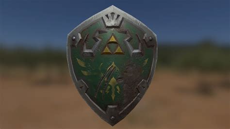 Hylian Shield 3d Model By Royster [a53aa7f] Sketchfab