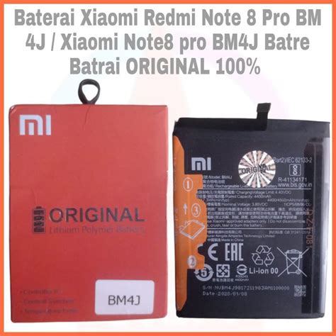 Jual Baterai Xiaomi Redmi Note Pro Bm J Xiaomi Note Pro Bm J Batre Batrai Original