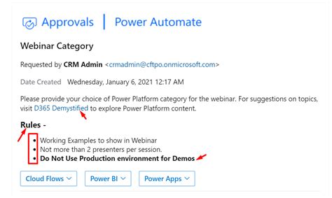 formatting approvals details in cloud flows power automate d365