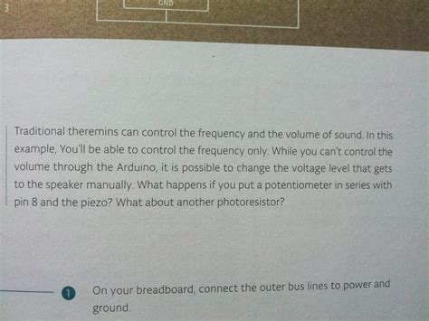 Ygyfreezone Arduino Starter Kit Chapter 06 Light Theremin