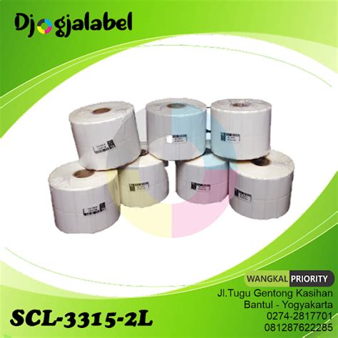 Label Sticker Barcode Semicoat 3315 2l