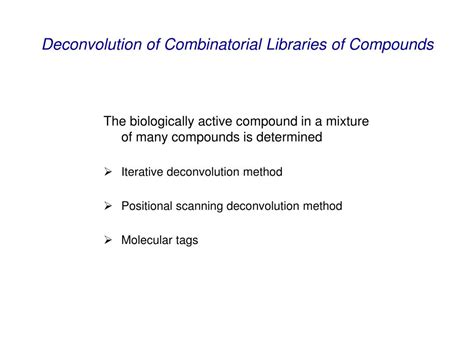 Ppt Combinatorial Chemistry And Dynamic Combinatorial Chemistry