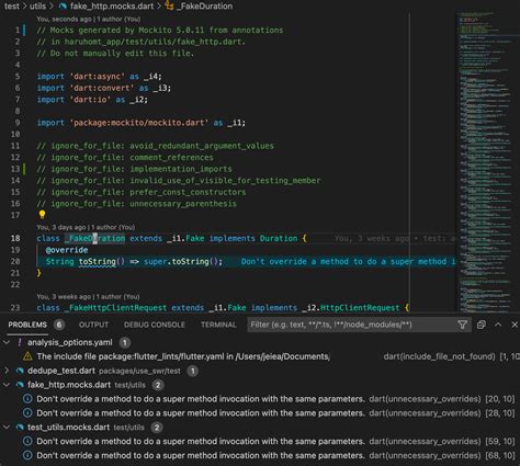 Lint Violation In Generated File Unnecessaryoverrides With Tostring · Issue 450 · Dart Lang