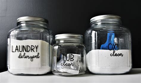 Glass Jars For The Laundry Room Glass Jars Plastic Jugs Tub Cleaner