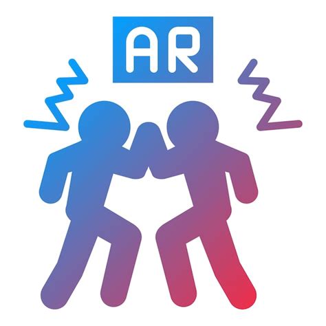 Premium Vector Ar Fighting Icon Style