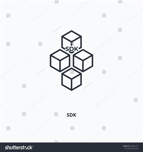 Sdk Outline Icon Simple Linear Element Stock Vector Royalty Free Shutterstock