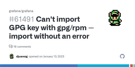 Cant Import Gpg Key With Gpgrpm Import Without An Error · Issue