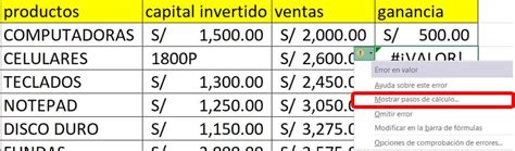 Como Corregir Errores En Excel
