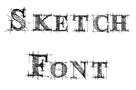 Sketch Font Intellecta Design Fontspace