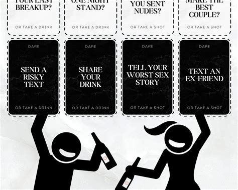 Truth Or Dare Drinking Game For Adults Group Party Game Printable